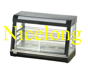 China ELW-900B electric curved glass food showcase for sale supplier