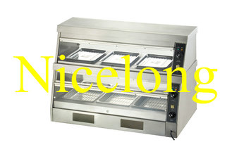 China ELW-1200S warming equipment 2 layers 6 trays glass showcase supplier
