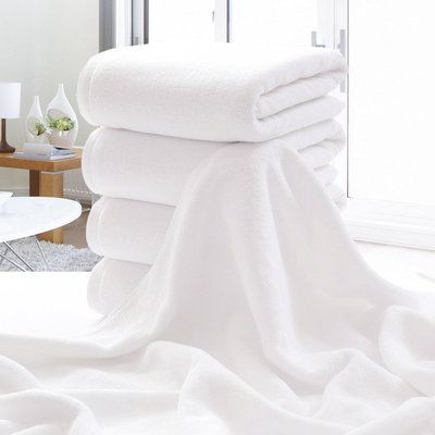 White Cotton Hotel SPA beauty Soft Bath Towel 70*140cm Big Hotel Towel