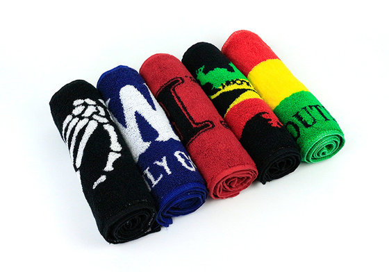 cotton sport towel,22.5*100cm soft feeling beautiful gym towel