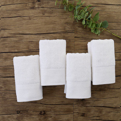 Factory price white luxury hotel towels 35*75cm cotton terry towel