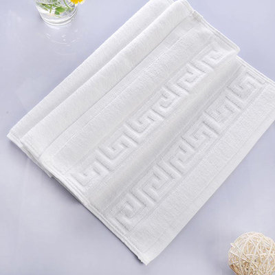 Wholesale custom jacquard logo100% cotton terry face towels for hotel