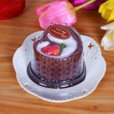 High quality cotton square gift towel / cake towel/gift towel set packing