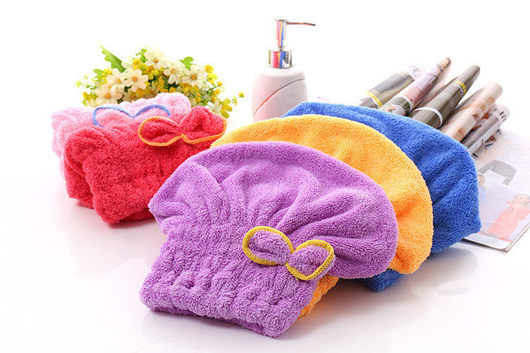 coral fleece hair-drying towel cap Hair Wraps/Magic Fast Dry Towel