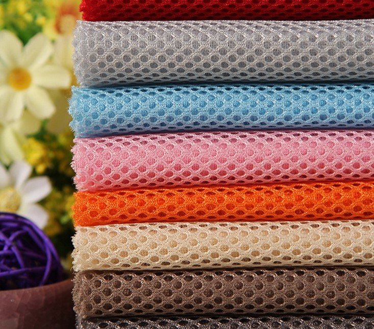 sandwich air mesh fabrics 3D spacer fabbic Air layer mesh 100% polyester 3d air mesh sandwich mesh fabric