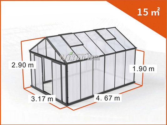 Aluminum Alloy Profile Conservatory/Large PC Panel Greenhouse/Factory offer greenhoues
