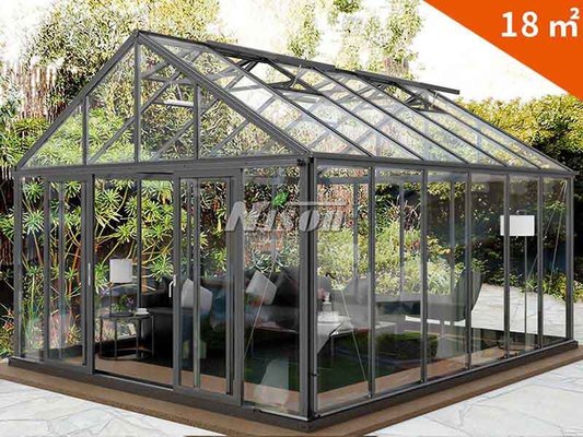 Multifunctional Sunroom(Sunshine house)/Aluminum Alloy Conservatory/Glass Garden Greenhouse(green room) Prefab House