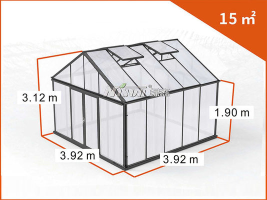 Aluminum Alloy Profile Conservatory/Large Greenhouse/PC panel Flower House/Warm House/greenhouse factory
