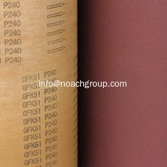 China Aluminum oxide abrasive for making sanding belts Compact polyester abrasive cloth rolls for metal polishing supplier