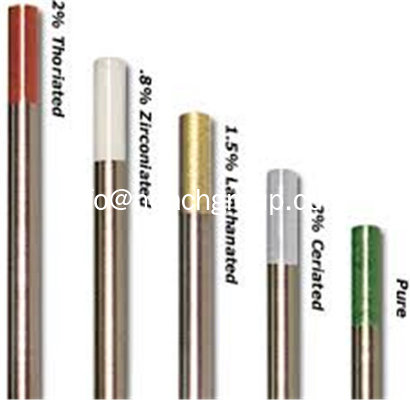 WT20 Electrodos de tungsteno lantano WL10 WL15 WL20 para MUESTRA, México, España,Free samples Made in China supplier