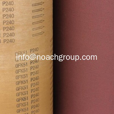 Aluminum oxide abrasive for making sanding belts Compact polyester abrasive cloth rolls for metal polishing supplier