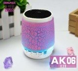 Bluetooth Speaker with colorful LED, MP3 support, Li-battery embeded, TF card U-disk storage