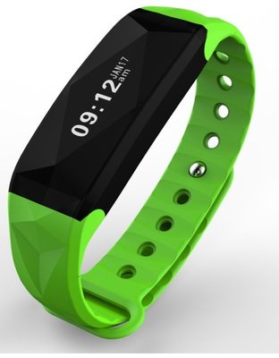 Bracelet, 0.88 inch LCD display, Pedometer, embedded Battery, Bluetooth low energy etc.