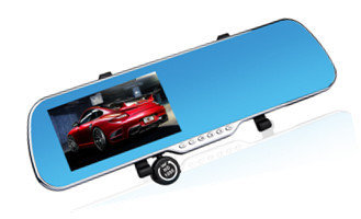 Car Dashboard Camera, Car DVR, Car Video Recorder Full HD 1080P, 4.3" Inch LCD with Dual Lens for Front & Rear view