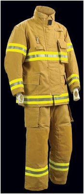 Yellow Pbi Fireman Turnout Gear /  3 Layers Firefighter Bunker Gear