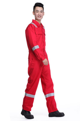 High Visibility FR Cotton Flame Retardant Coveralls for Man with Multi Pockets