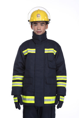 Four Layers EN 469 Nomex Kevlar Fireman Turnout Gear  for Firefighter Fire Fighting / Rescue