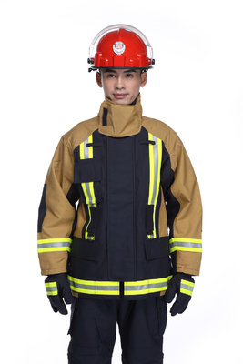 Customized Nomex FR Firemen Uniform Flame Retardant Garment EN469 Standard