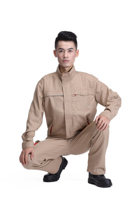 EN11612 NFPA2112 FR Flame Retardant Nomex Coveralls , Fire Resistant Suits 4.5 oz