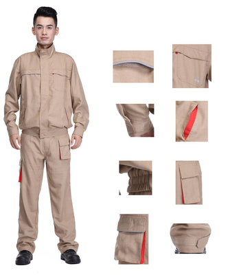 EN11612 NFPA2112 FR Flame Retardant Nomex Coveralls , Fire Resistant Suits 4.5 oz