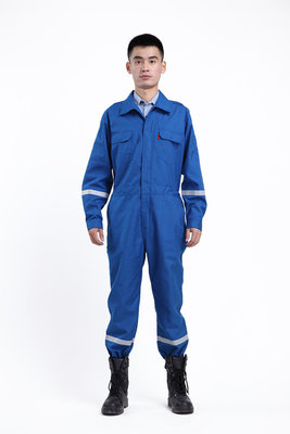 Hi Vis FR 100% Cotton Antistatic Flame Retardant Coveralls for Industrial Workers