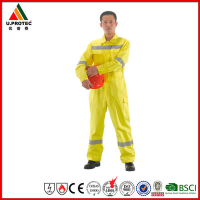 Lightweight Protective Cotton Flame Retardant Coveralls Navy Blue Red Gray Orange