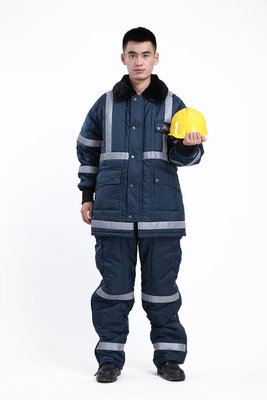 Flame Retardant Overalls Freezer Suit for Cold Weather Blue Black Grey Khaki