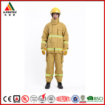 EN469 Firefighter Uniforms Fireman Turnout Gear Yellow Orange Navy Blue Custom Color