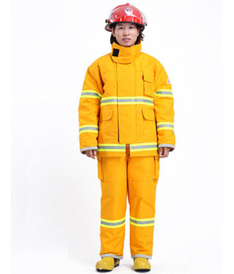 CE EN469 Certified Firefighter Clothes / Firefighting Turnout Gear with Dupont  Nomex Material