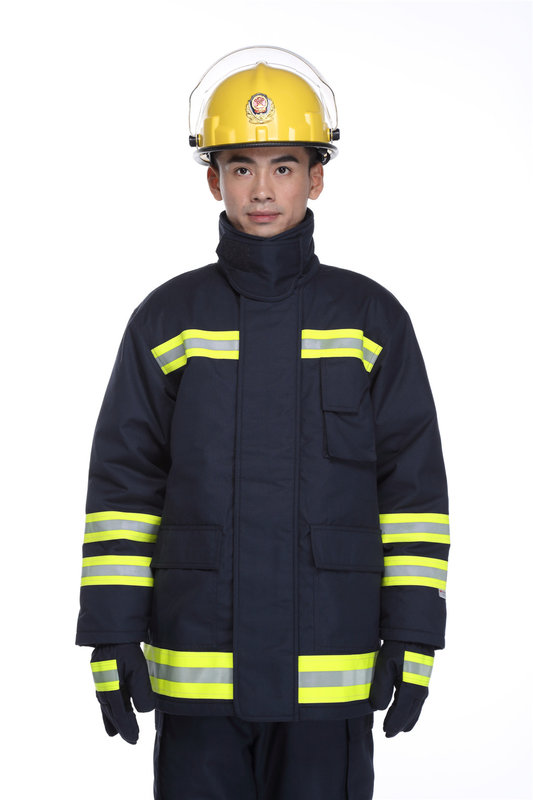 Four Layers EN 469 Nomex Kevlar Fireman Turnout Gear  for Firefighter Fire Fighting / Rescue