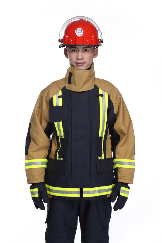 Customized Nomex FR Firemen Uniform Flame Retardant Garment EN469 Standard