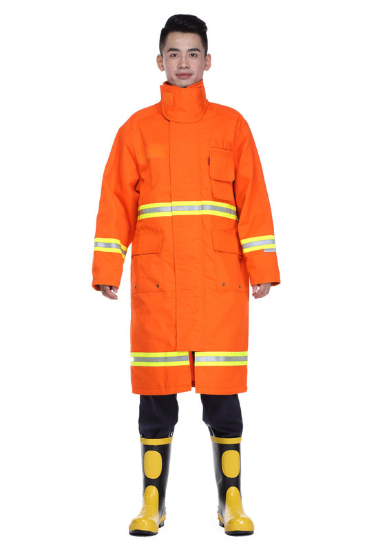 Dupont Nomex IIIA Fire Rescue Suits Conductor Long Coat for Forest / Wild / Road Rescue