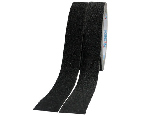 Kindergartens Black Anti Slip Tape / High Schools Non Slip Adhesive Tape