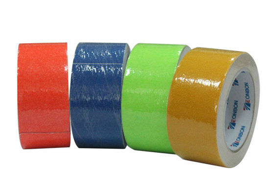 No Discoloration Self Adhesive Non Slip Tape With PVC Film And Quartz Sand