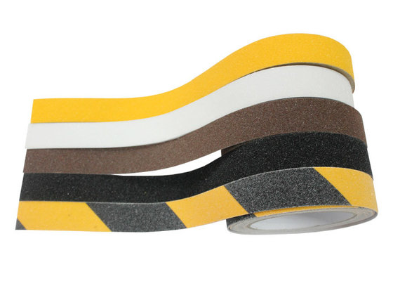 Eco - Friendly Anti Slip Hazard Tape , Freight Yard Slip Resistant Adhesive Tapes