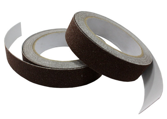 Ladders Brown Self Adhesive Non Slip Tape With PVC And Quartz Sand Material