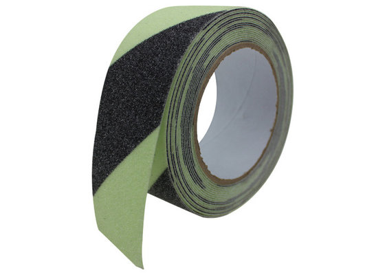 Heat Resistant Glow In The Dark Stair Tape / Antifreezing Glow In Dark Anti Slip Tape