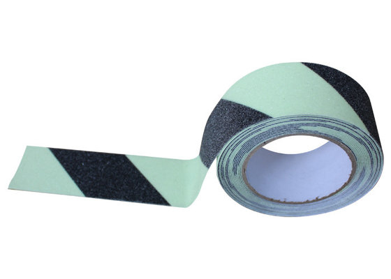 Heat Resistant Glow In The Dark Stair Tape / Antifreezing Glow In Dark Anti Slip Tape