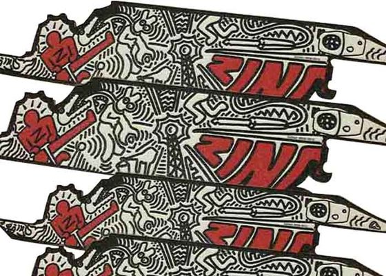 Printed Long Skateboard Grip Tape / Scooter Red Grip Tape Skateboard 0.75mm