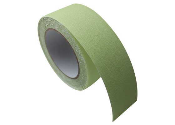 Luminous Safety Grip Anti Slip Tape , Green Bathroom Stairs Anti Slip Tape