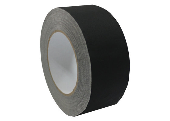 Non Reflective Black Gaffer Tape / Rubber Adhesive Waterproof Gaffer Tape