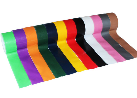 Strong Adhesive Colored Cloth Duct Tape For Fixing Wrapping 0.15mm - 0.28mm