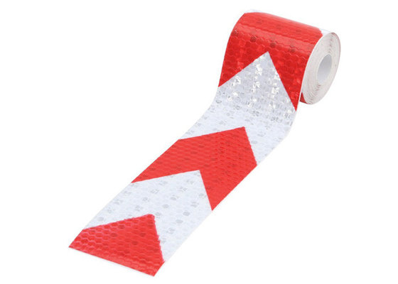 PVC Truck Reflective Safety Tape / Red Reflective Tape For Vehicles