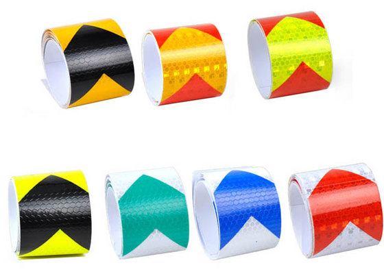 PVC Waterproof Vehicle Safety Honeycomb Reflective Caution Tape