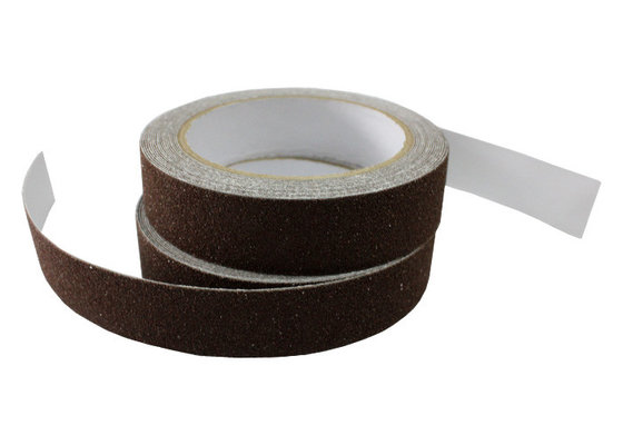 Black Self Adhesive Non Slip Tape With Anti Slip Grit For Walkways , Equipment