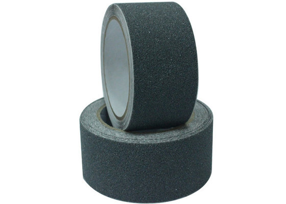Black Self Adhesive Non Slip Tape With Anti Slip Grit For Walkways , Equipment