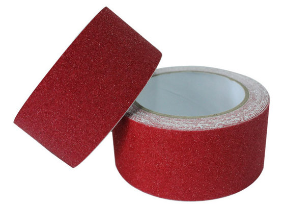 Black Self Adhesive Non Slip Tape With Anti Slip Grit For Walkways , Equipment