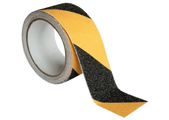 Black Self Adhesive Non Slip Tape With Anti Slip Grit For Walkways , Equipment