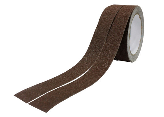 Durable Safety Grit Self Adhesive Non Slip Tape / Red Color Non Slip Grip Tape