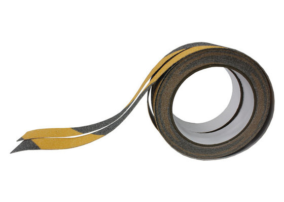 Black And Yellow Floor Safety Warning Non Skid Tape Single Sided Adhesive